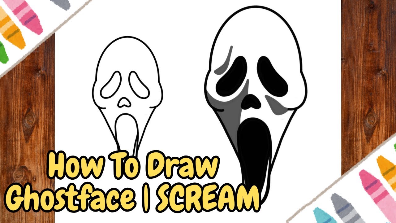 How To Draw Ghostface | SCREAM (Easy) - YouTube