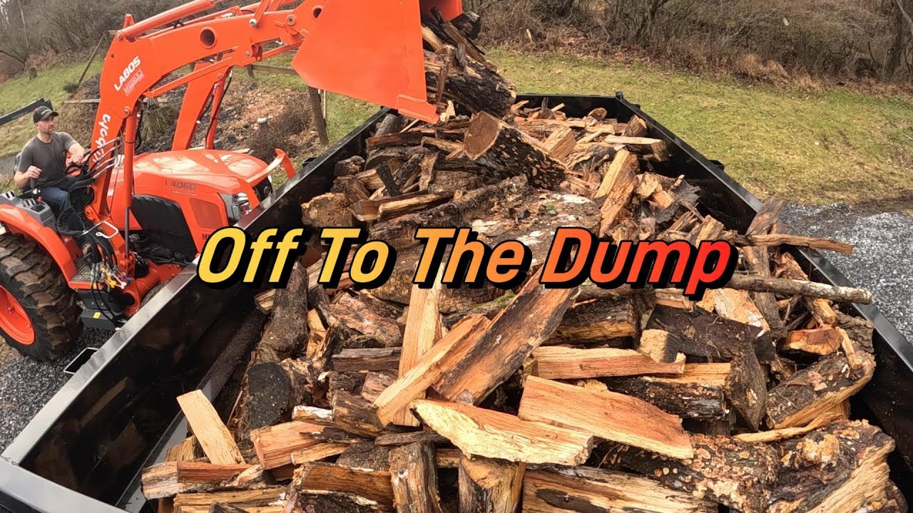 Getting Rid Of The Junk Wood From Our Firewood Business! - YouTube