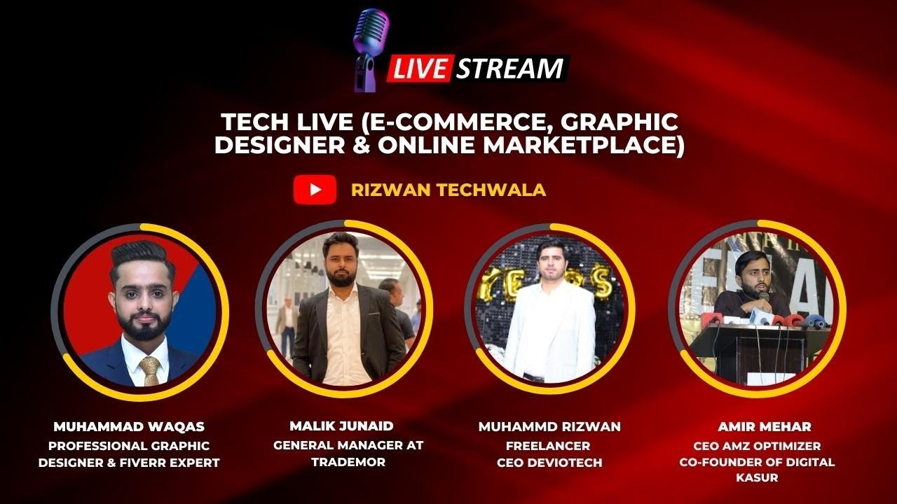 Tech Live (Ecommerce, Graphic Designer And Online Marketplace) - YouTube