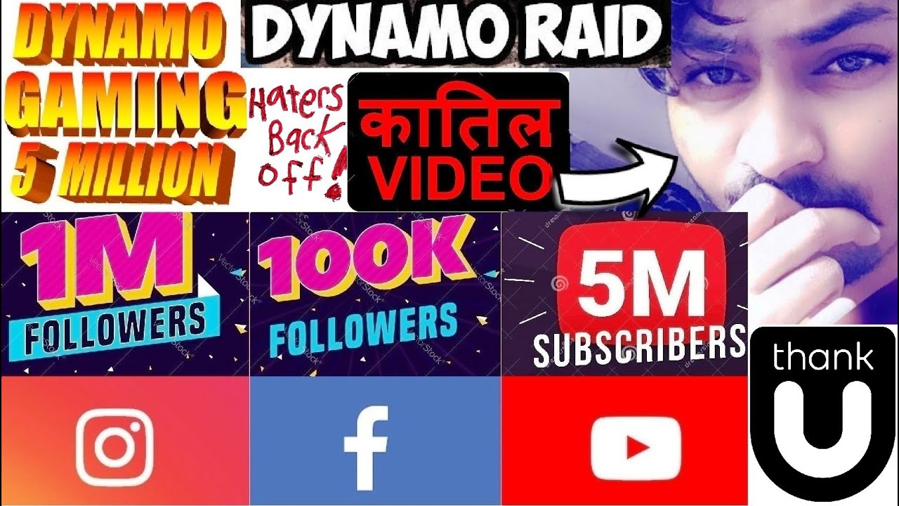 DYNAMO GAMING 5M SUBSCRIBERS MONTAGE | TRIBUTE TO DYNAMO | POWER OF ...