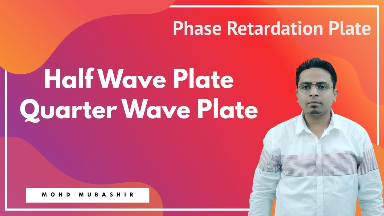 Phase Retardation Plate || Half Wave Plate || Quarter Wave Plate ...