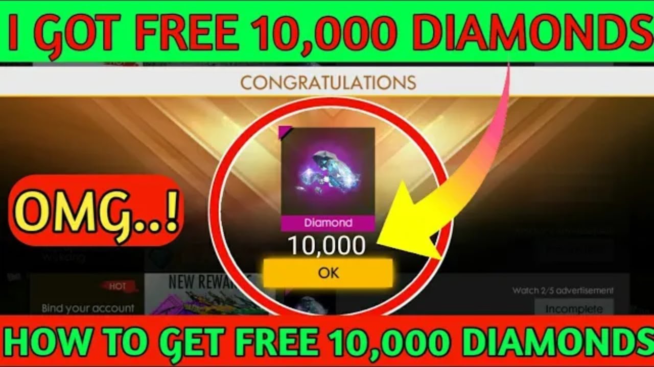 10,000 DIAMOND GARENA FREE | FREE FIRE 10,000 DIAMOND GUN BOX OPEN ...