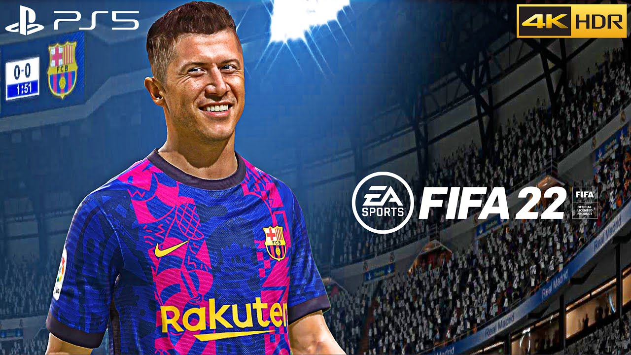 FIFA 22 (PS5) | FC Barcelona Vs Real Madrid | La Liga Santander Match ...