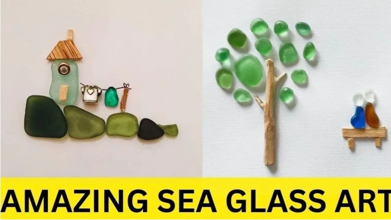 Creative Sea Glass Art Unique DIY Ideas You’ll Love - Stone Art - Rock ...