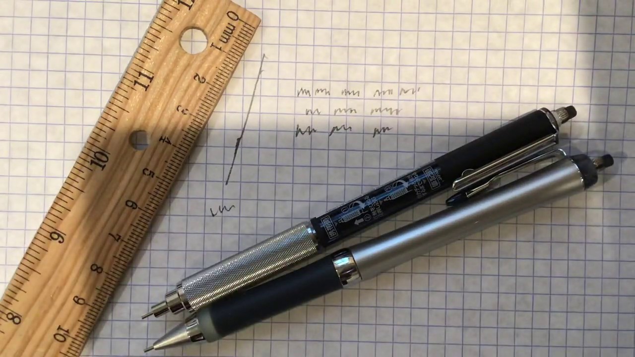 Pencil Review: Uni Shift Pipe Lock Drafting Pencil - YouTube
