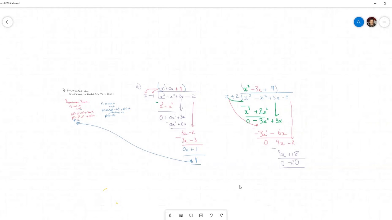 Long division Remainder and Factor Theorem - YouTube