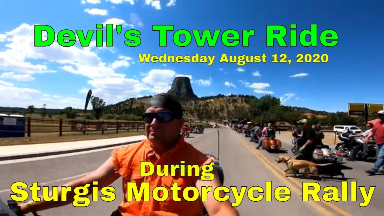 Devil's Tower Ride during Sturgis Motorcycle Rally - YouTube
