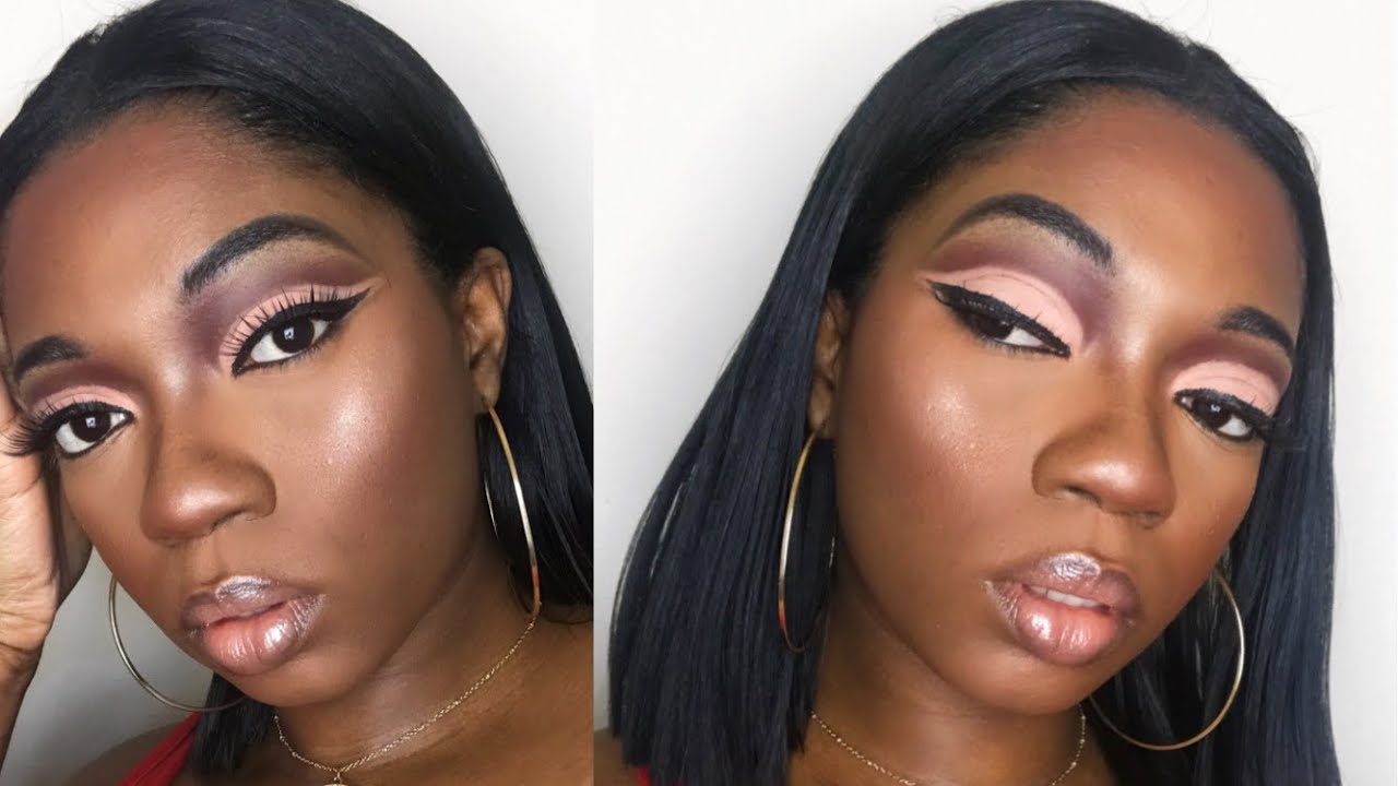 SOFT GLAM W/ A LIL DRAMA MAKEUP TUTORIAL *NO FOUNDATION* - YouTube