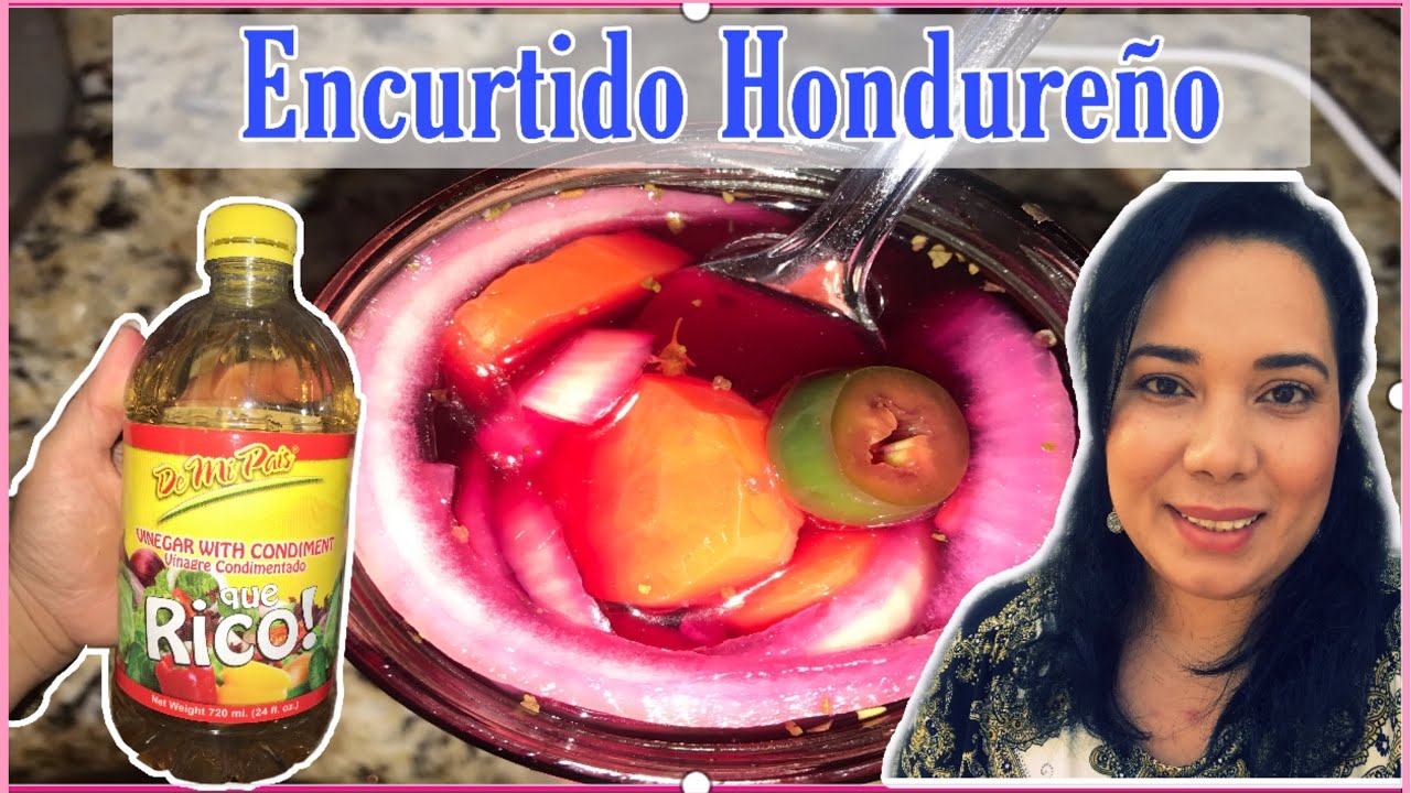 Cómo hacer ENCURTIDO HONDUREÑO | Encurtido Receta Fácil 🇭🇳 - YouTube