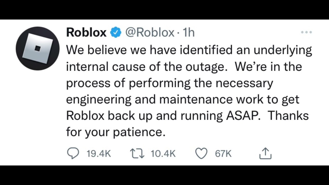 New Roblox tweet - YouTube