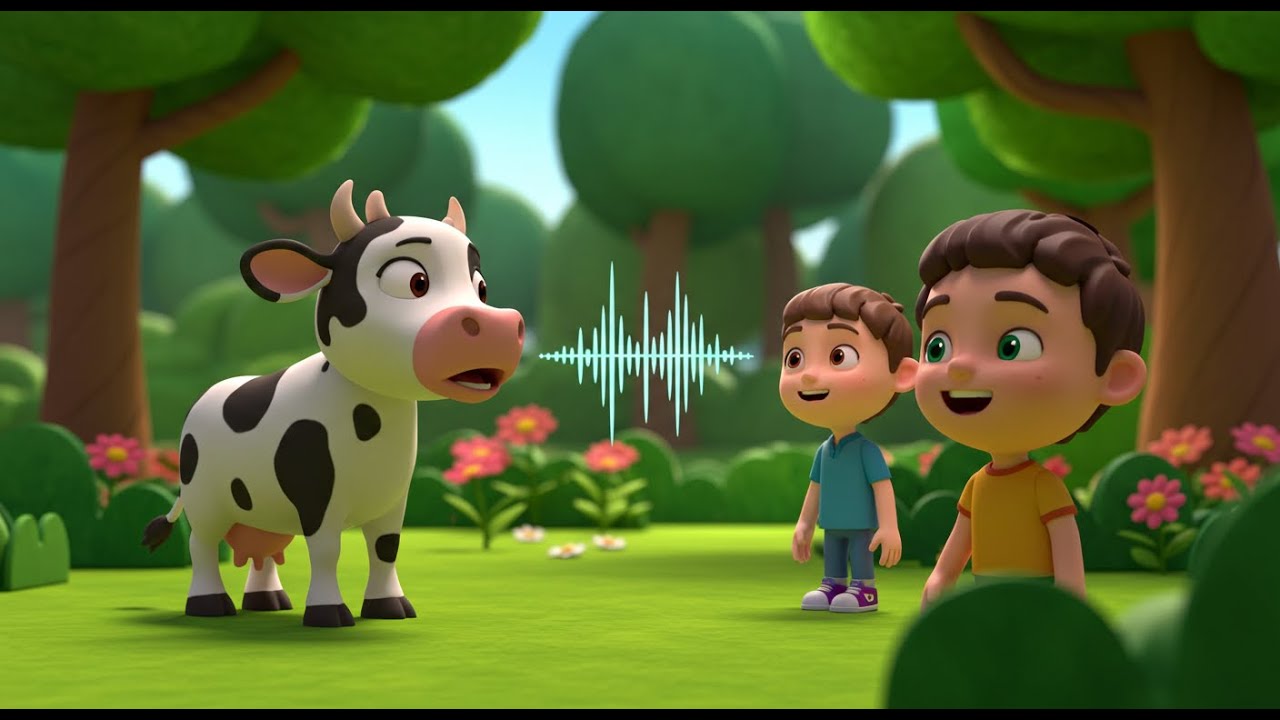 Baby Cow Say Moo Moo Moo | Farm Animal Sound Song for Kids | Nursery ...