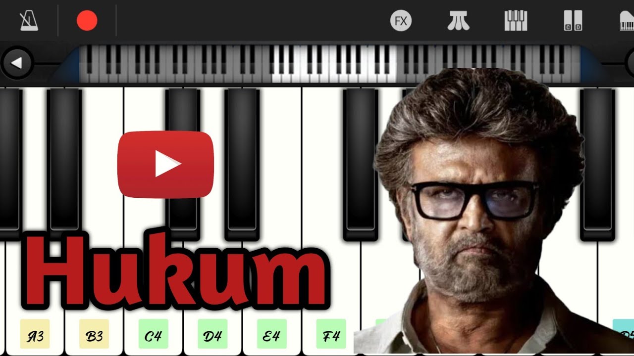 Hukum Song in Piano Version | Superstar Rajni Kanth | Anirudh ...