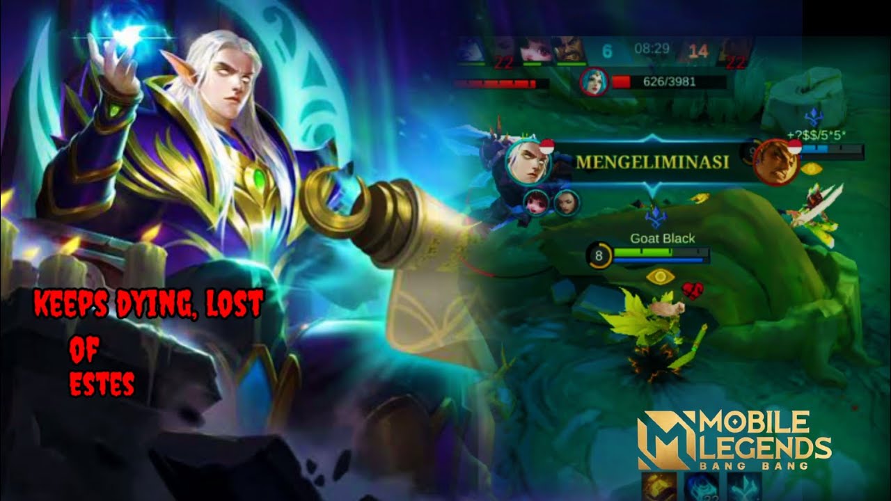 MLBB || ESTES GAMEPLAY || KEEPS DYING, LOST IN ROAMER LANE - YouTube