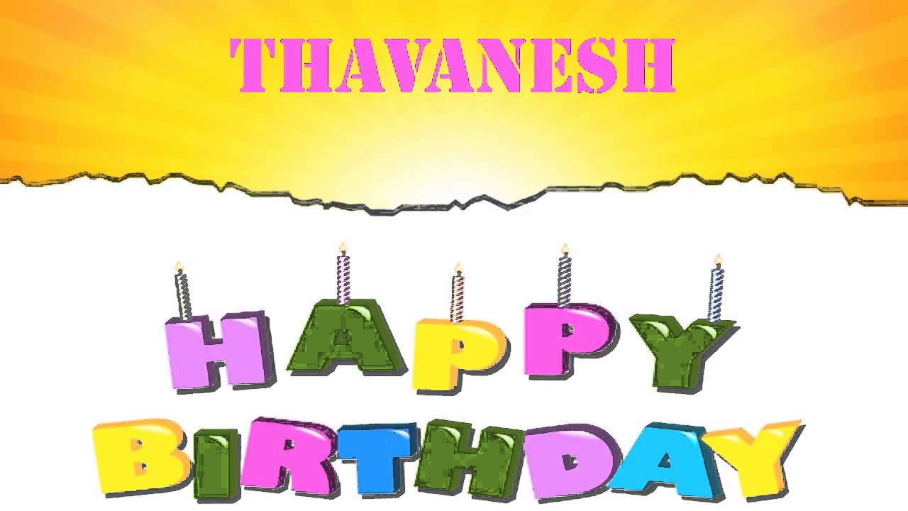 Thavanesh Happy Birthday Wishes & Mensajes - YouTube
