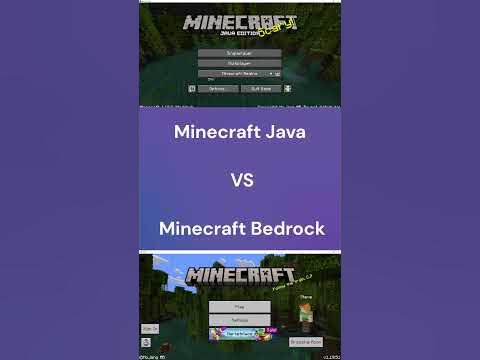 Minecraft Bedrock Edition Vs Minecraft Java Edition. #shorts - YouTube