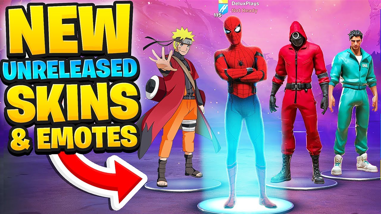 Epic Employee Shows Me Unreleased Skins and Emotes (Spiderman, Naruto ...