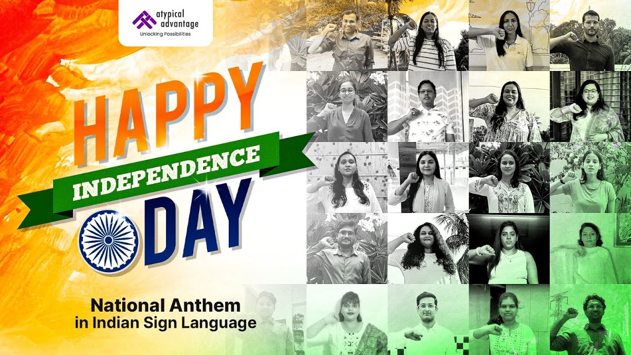 Indian National Anthem in Indian Sign Language | Atypical Advantage ...