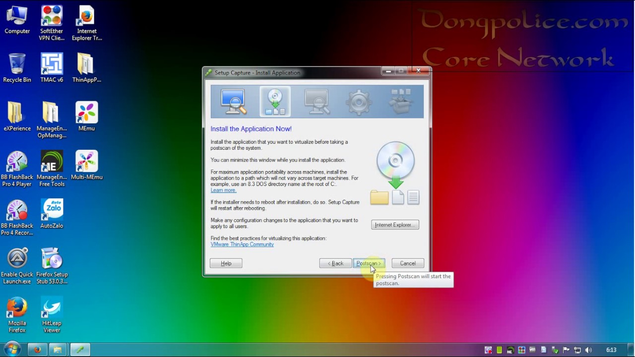 How to Build App Portable with ThinApp of VM - YouTube