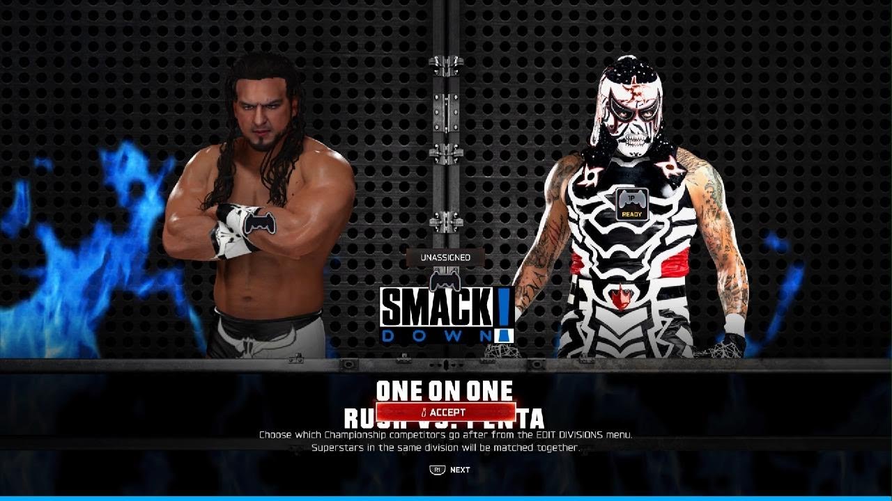 WWE 2K25 Penta vs Rush - YouTube
