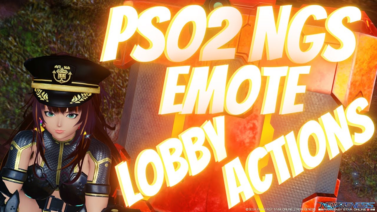 PSO2 NGS 668: PR Pose 4 Emote Lobby Action 668「PRポーズ4」 - YouTube