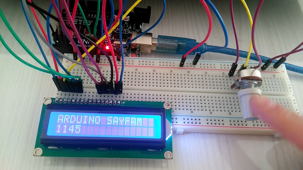 16 x 02 Arduino İle Lcd Ekrana Yazı Yazdırma - YouTube 16 x 02 Arduino İle Lcd Ekrana Yazı Yazdırma - YouTube