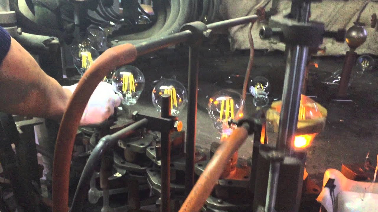 How to manufacture LED Filament bulbs @venusop.com - YouTube