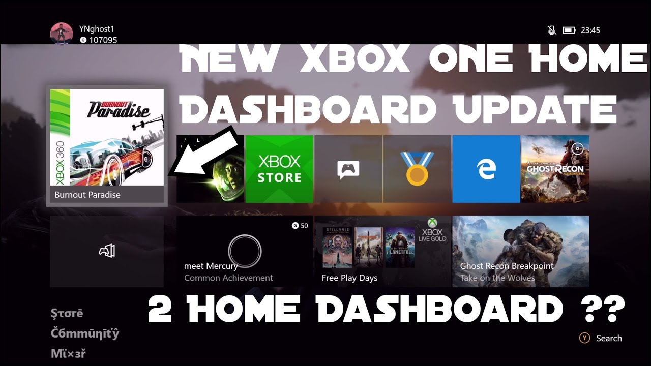 Xbox New Home Dashboard Update/ Redesign - YouTube