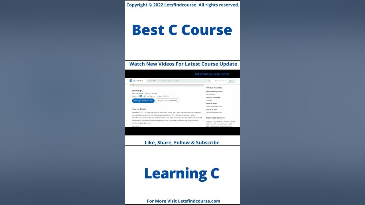 Best C Programming Course #shorts - YouTube