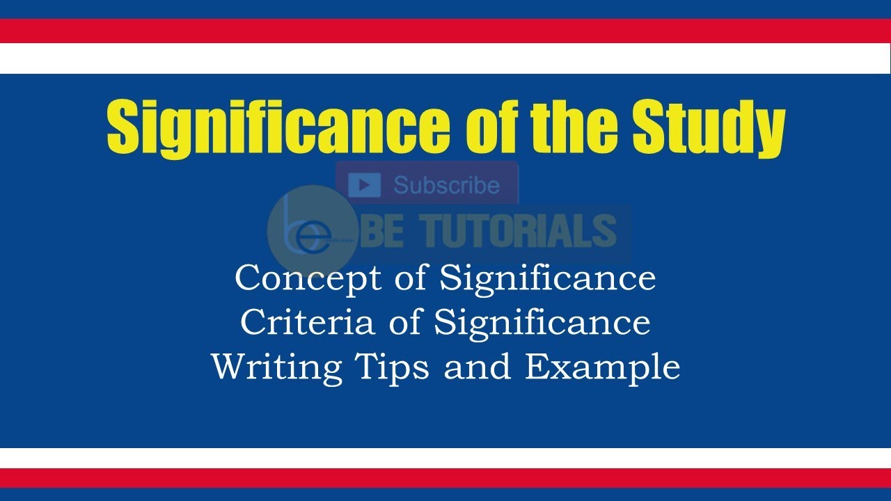 Significance Of The Study YouTube significance-of-the-study-youtube