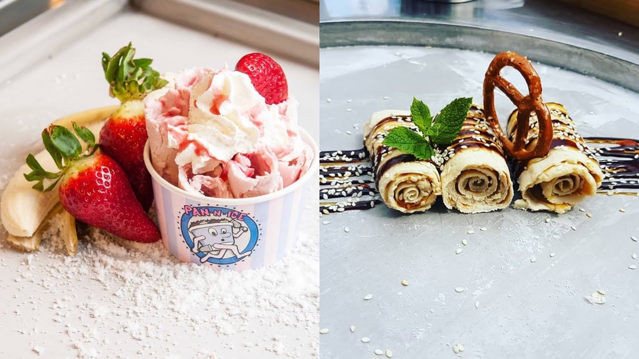 YUMMY ICE CROM ROLL MANY TASTE | Dessert Food - YouTube