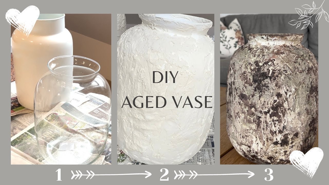 Tutorial Handmade Vintage Vase | DIY Project | Aged Vases | ASMR - YouTube