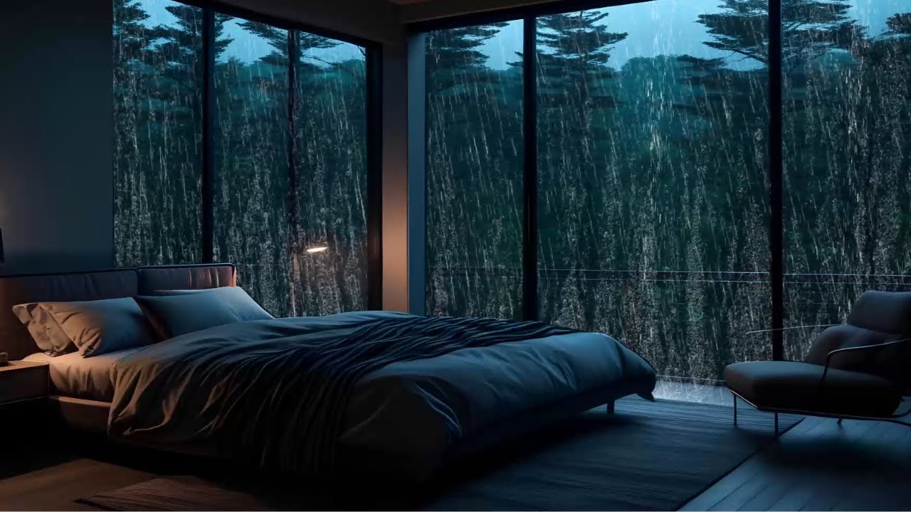 Soft Falling Rain Sounds 🌧️ Nature’s Sound for a Peaceful Night No Ads ...