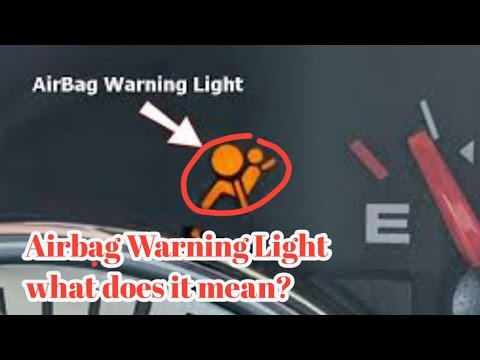 Airbag Warning Light what does it mean? - YouTube