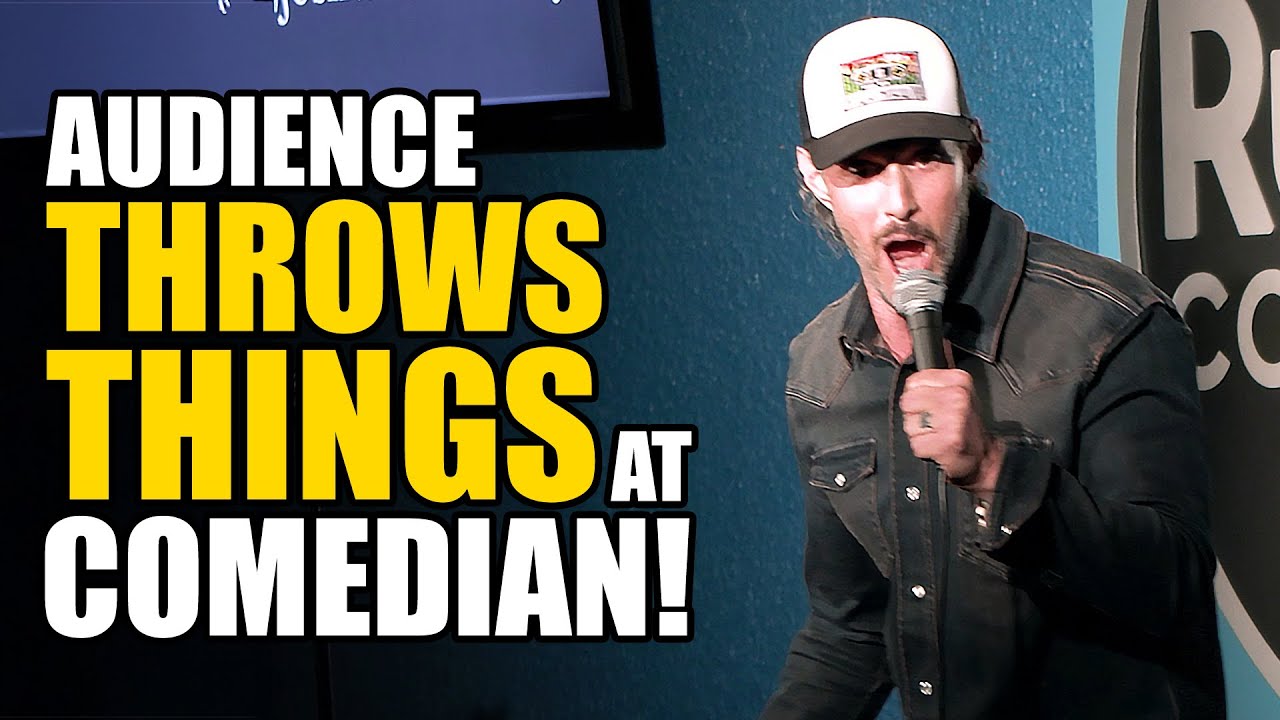 Audience Throws Things At Comedian! - YouTube