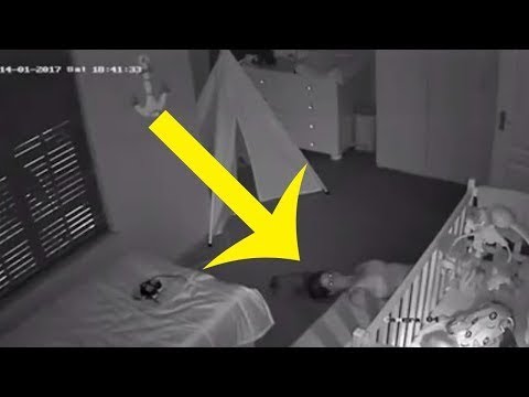 Baba Evin Güvenlik Kamerası Görüntülerini İncelerken Bebeğin Yatak Odasında Garip Bir Şey Fark Etti.