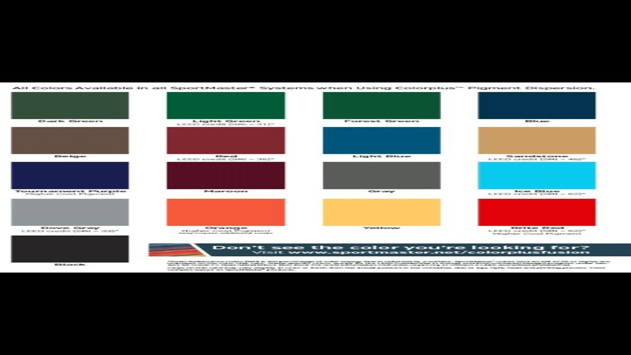 Court Resurfacing Colors - YouTube