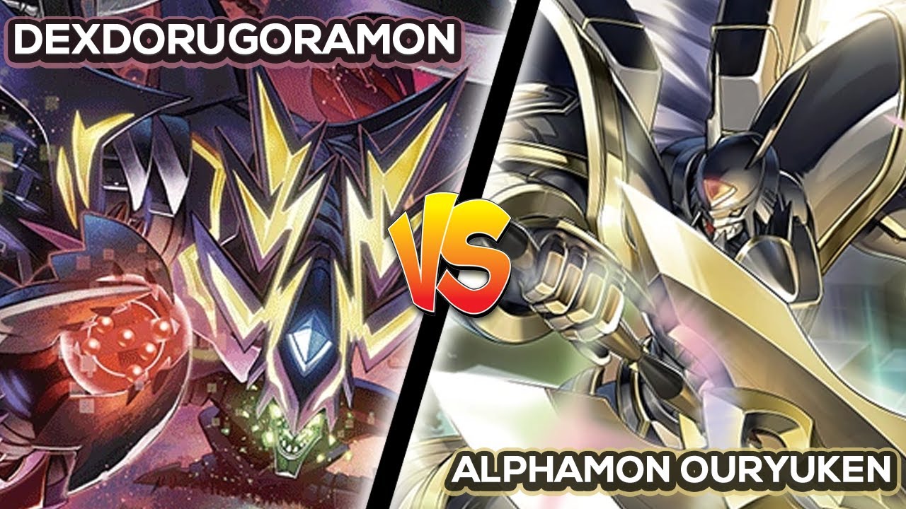 Dexdorugoramon vs Alphamon Ouryuken | Digimon TCG (BT9 Format) - YouTube