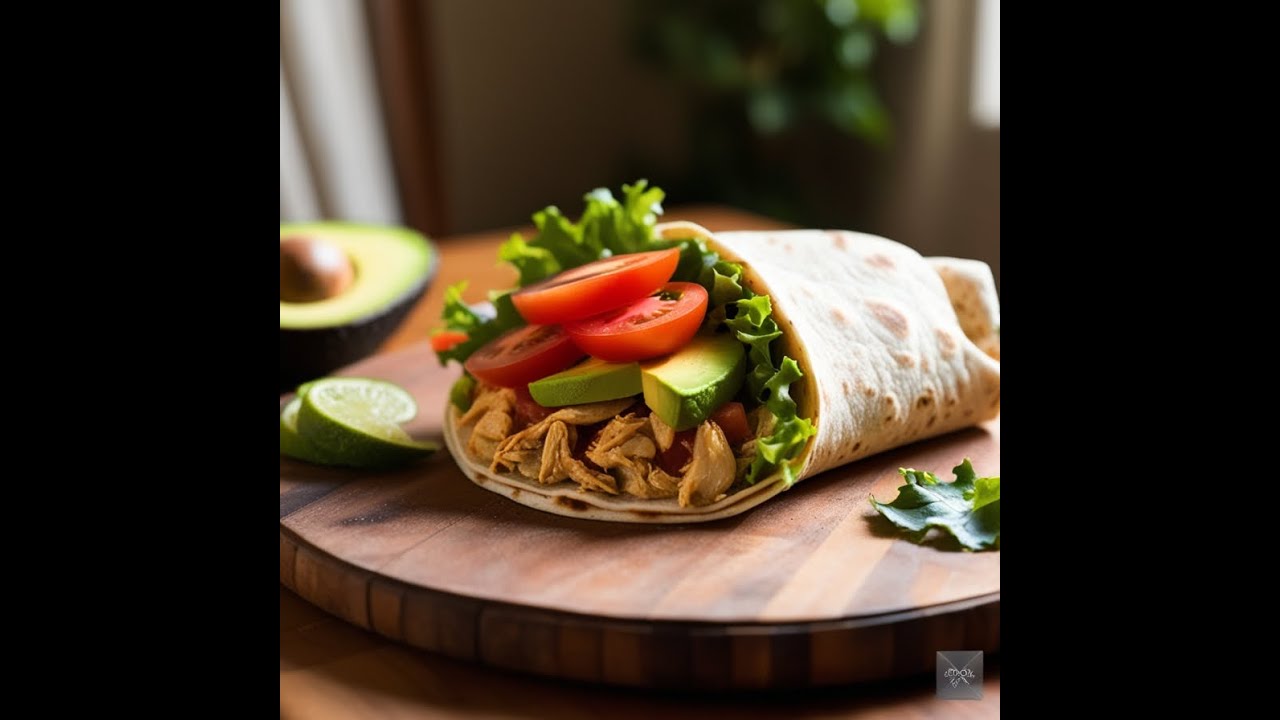 Vegetable Chicken Wrap 4 Beginners | Nutritious & Easy | - YouTube