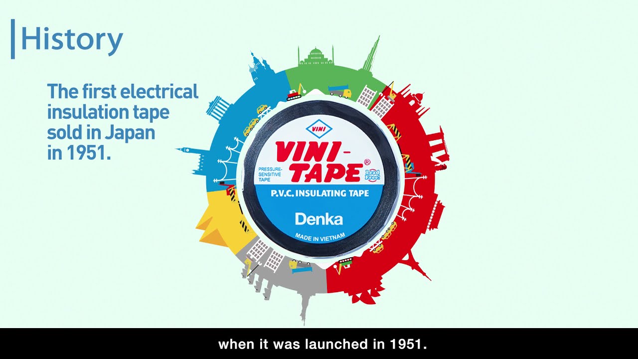 VINI-TAPE, the insulation tape by Denka Japan - YouTube