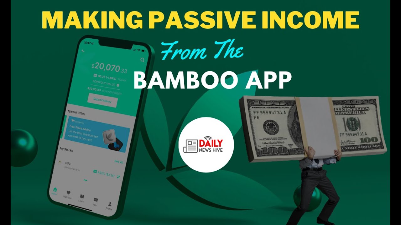 Making Passive Income From The Bamboo App - YouTube