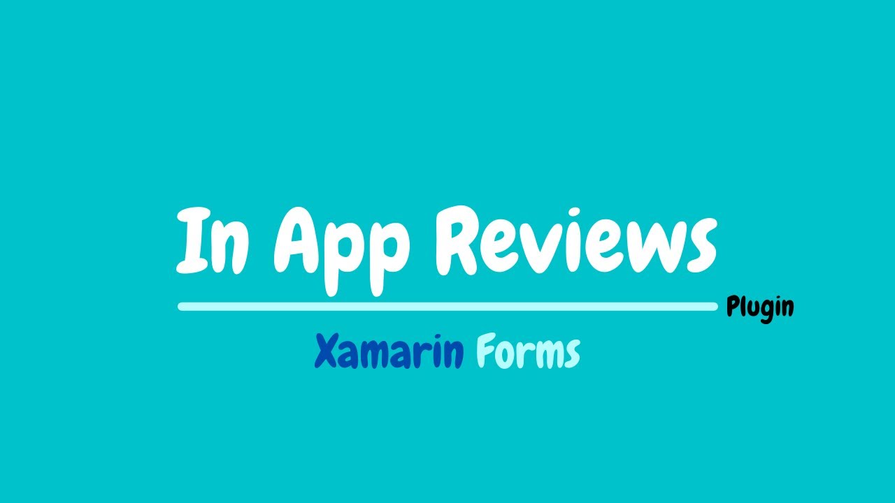 Xamarin Forms: In App Reviews - YouTube