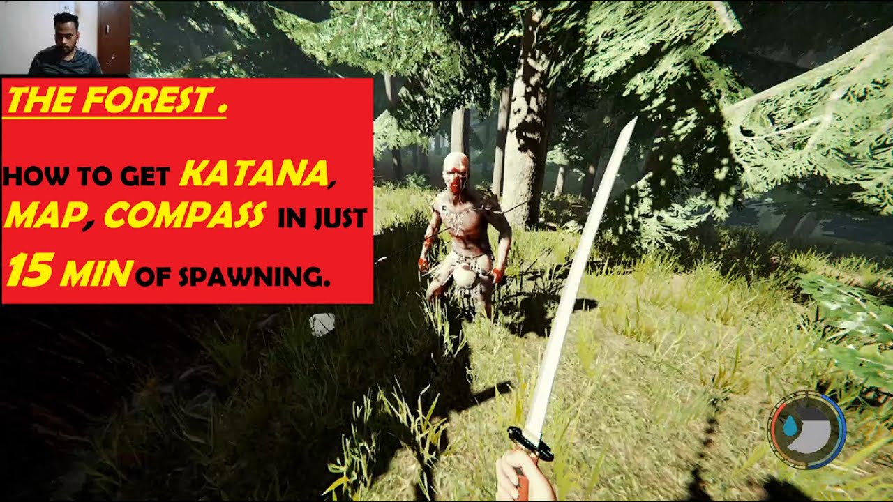 THE FOREST|| TUTORIAL-4|| HOW TO FIND KATANA, MAP, COMPASS & FLASHLIGHT ...
