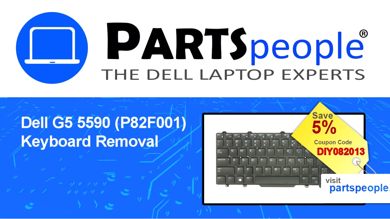 Dell G5-5590 (P82F001) Keyboard How-To Video Tutorial - YouTube