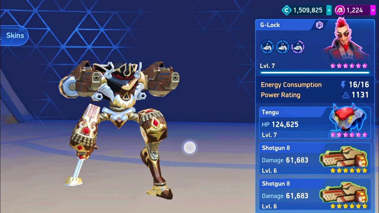 SHOTGUN 8 TENGU, Gameplay Mech Arena - YouTube