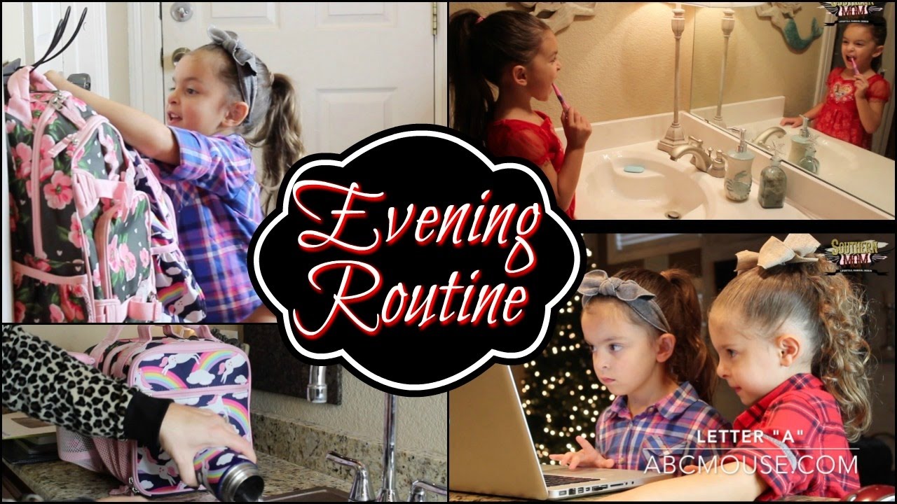 EVENING and NIGHT ROUTINE with KIDS after SCHOOL - YouTube