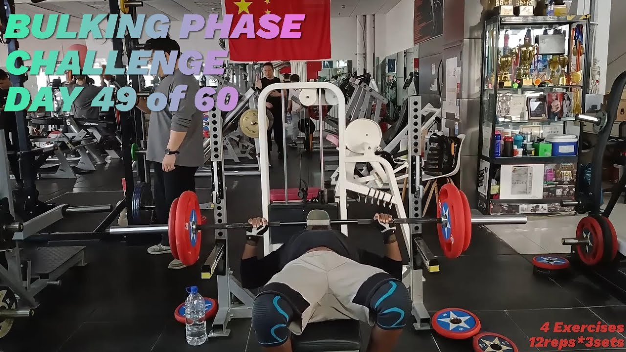 Bodybuilding Gym Challenge Bulking Phase Day 49 of 60 💪🏋️‍♂️💥# ...