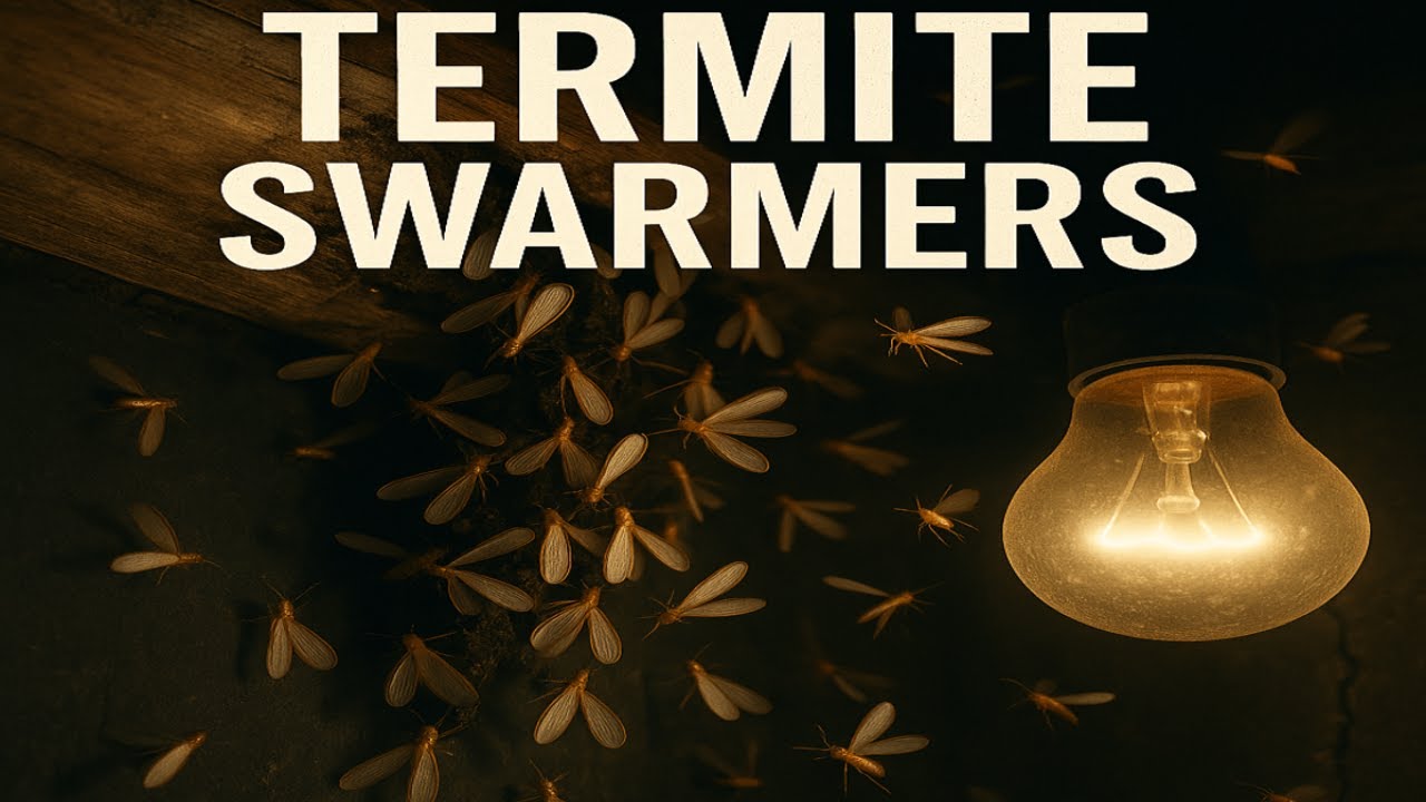 Termite Swarmers flying around. What does that mean? - YouTube