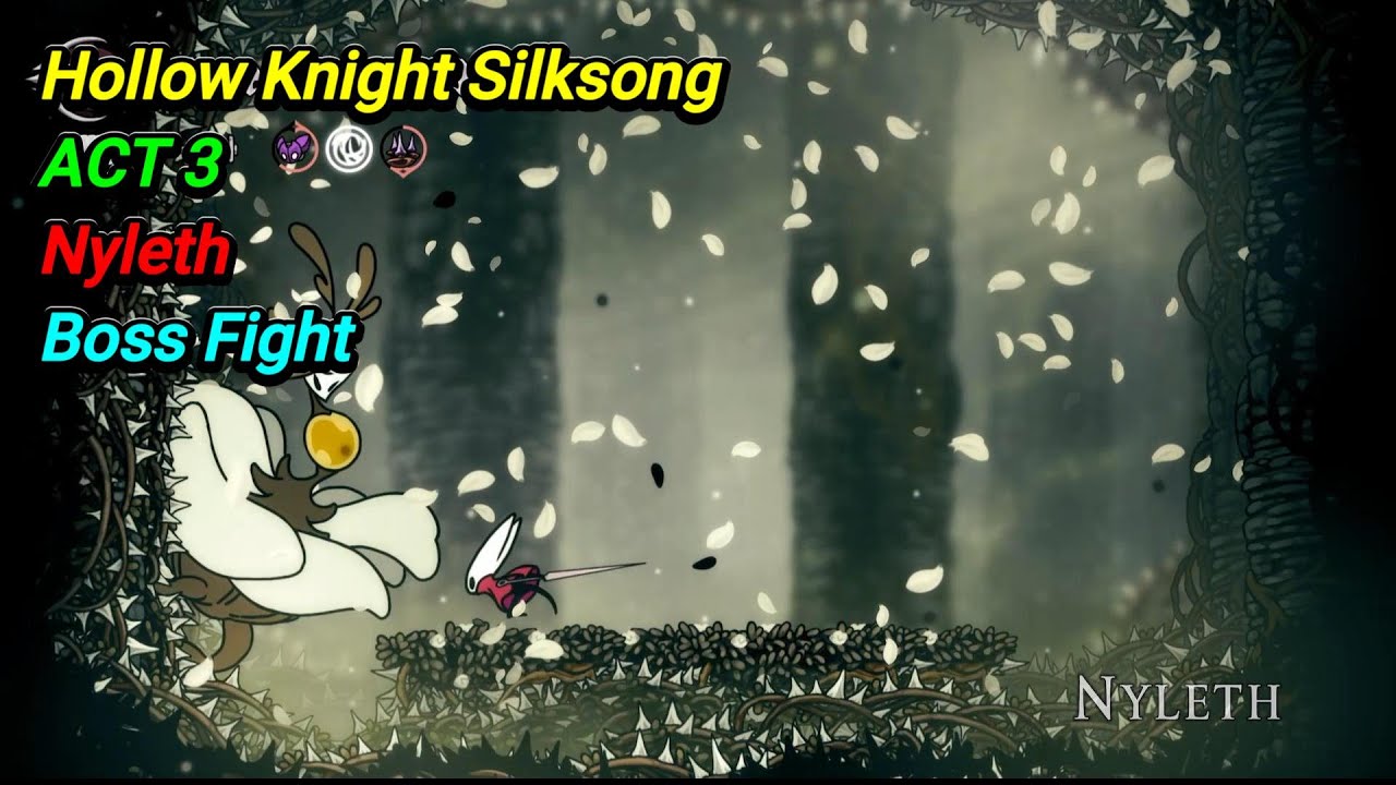 Hollow Knight Silksong / ACT 3 / Nyleth / Pollen Heart / Boss Fight ...
