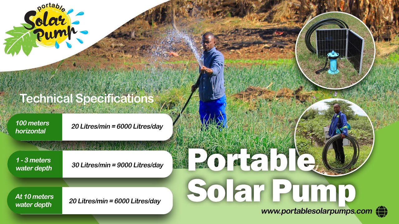 Affordable Portable Solar Pump - YouTube