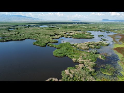 Eber Gölü'nden muhteşem manzaralar